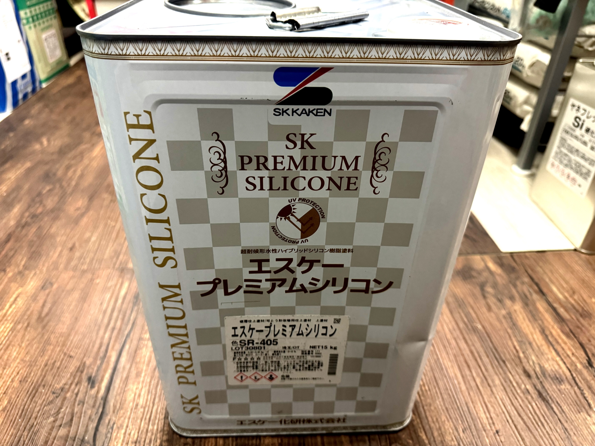 エスケープレミアムシリコン SR-405 15KG ＃超耐候形水性ハイブリッドシリコン樹脂塗料 ＃エスケー化研 ＃DPM ＃アウトレット ＃ラスイチ – 塗料通販・ペンキ販売の ...