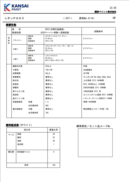 レタンPG60 シルククリヤーS ベース 16KG ＃関西ペイント – 塗料通販・ペンキ販売のPaintStore.JP